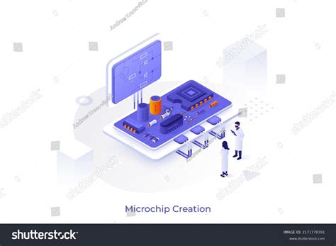 Conceptual Template Scientists Engineers Creating Integrated Stock