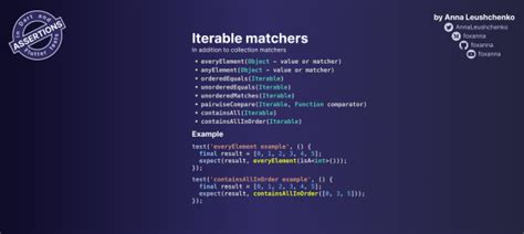 Assertions In Dart And Flutter Tests An Almost Ultimate Cheat Sheet