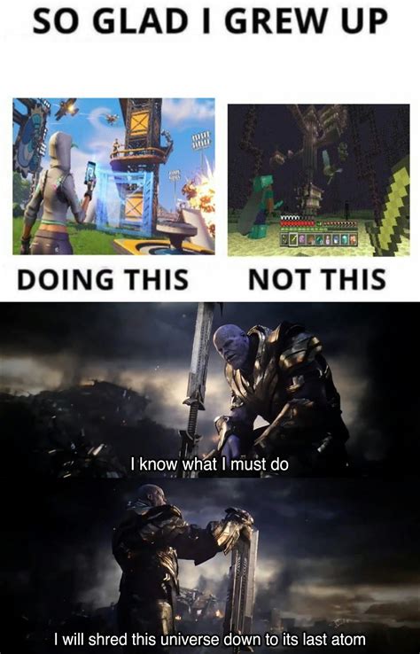 Thanos Fortnite Meme
