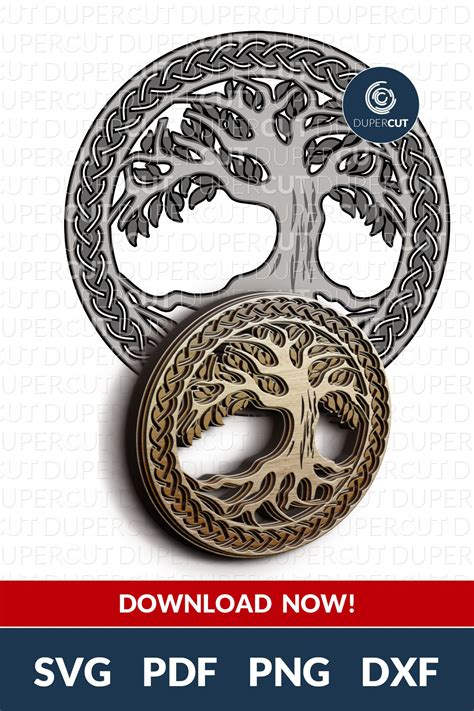 Tree Of Life Layered Files SVG PDF DXF