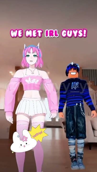 Vani And Kyle Meet Irl Roblox Vanilbean Kreativekyle Funny Shorts