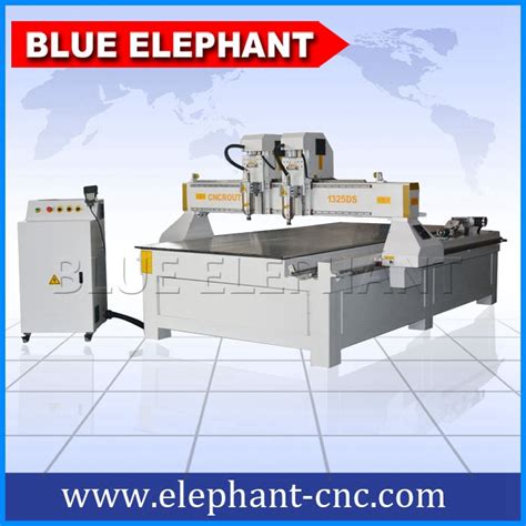 ELE1325 4 Axis Double Separate Heads Cnc Router Blue Elephant CNC Machinery