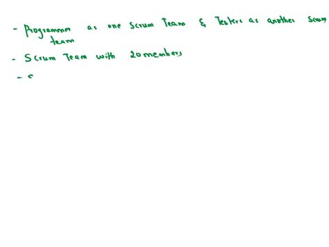 Solved Specific Features Are Created Using Scrum Methodology According