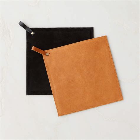 Black Suede Pot Holder Reviews Cb2