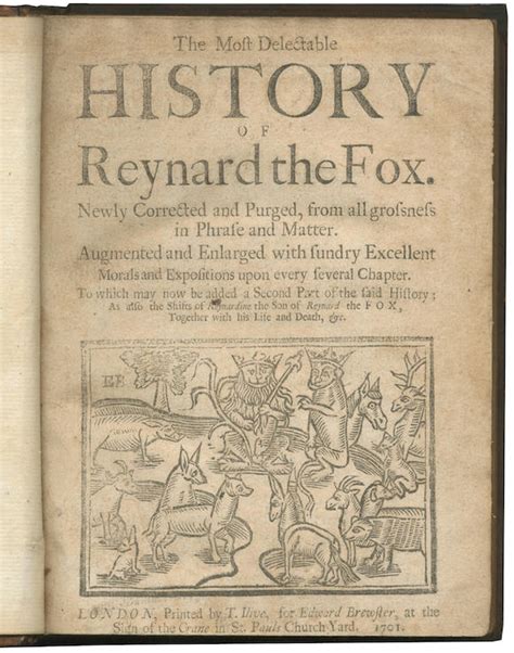 Bonhams Reynard The Fox The Most Delectable History Of Reynard The