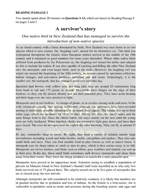 Mock Test 01 Đề Thi Reading Thật Ngày 25 11 Pdf