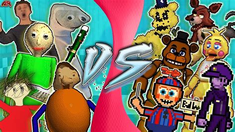 Baldis Basics Vs Five Nights At Freddys Part 1 Baldis Basics
