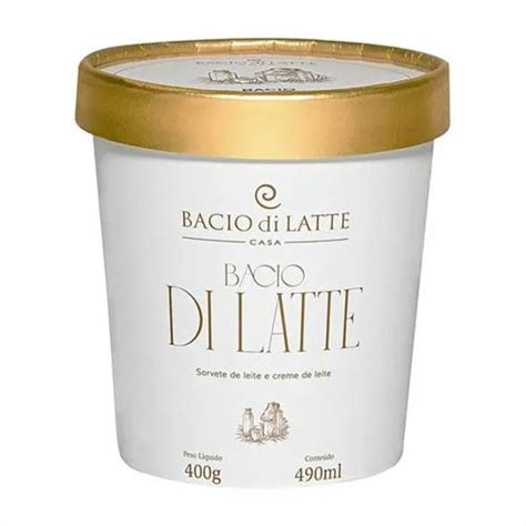 Sorvete Leite E Creme De Leite Bacio Di Latte Casa Pote 490ml Sonda