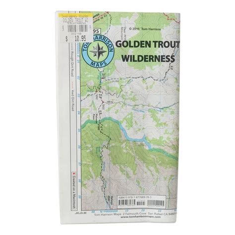 Tom Harrison Maps Golden Trout Wilderness Map