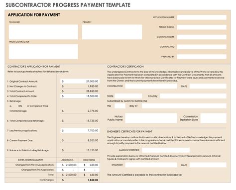 Free Construction Invoice Templates Smartsheet