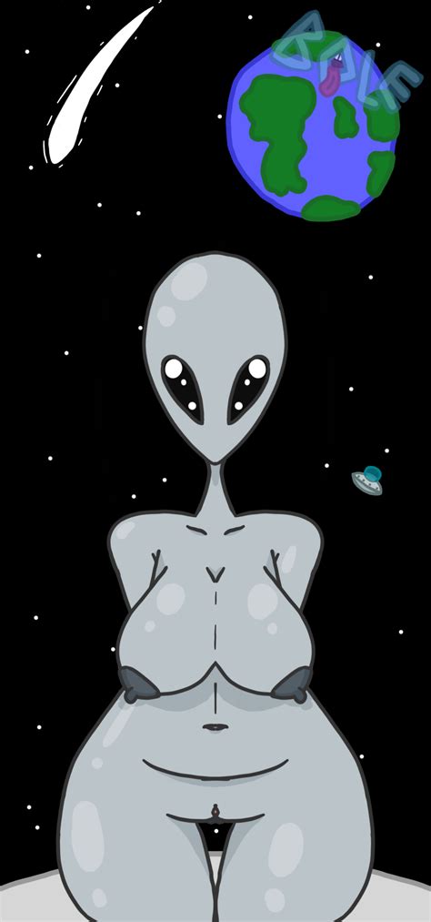 Rule 34 Alien Arms Behind Back Big Breasts Earth Naked Shooting Star