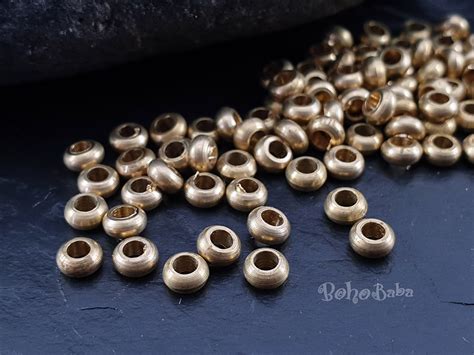 Tiny Brass Beads Solid Brass Beads Industrial Beads Brass Etsy