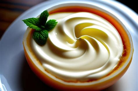 Premium Ai Image White Cream Closeup