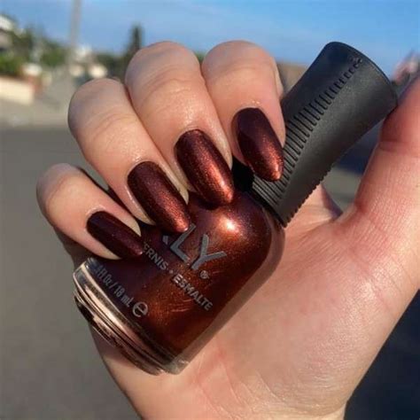 Falls Trendy Chocolate Glazed Donut Nails Beautystack
