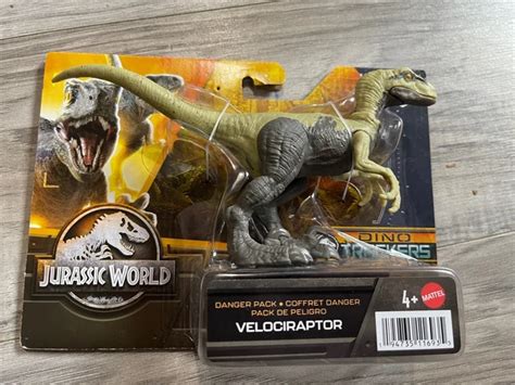 Mattel Jurassic World Danger Pack Velociraptor Dino Trackers Dinosaur