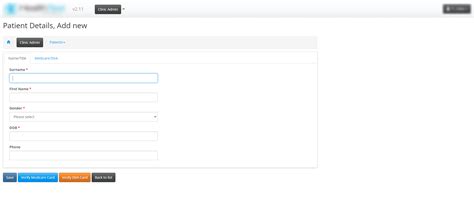 Primary Health Care Patient Data Management System Microsoft Access