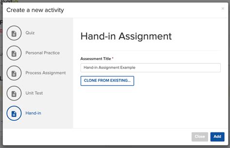 Hand In Assignments Acrobatiq