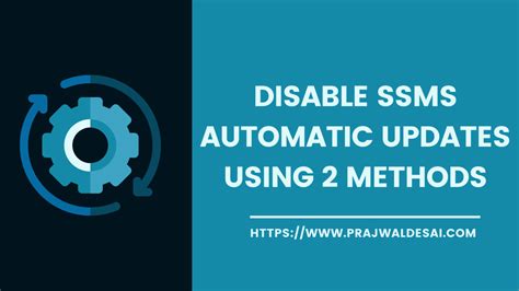 Disable Ssms Automatic Updates Sql Server 2 Easy Ways