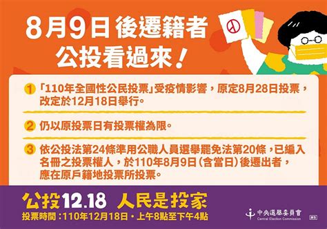 1218公投投開票所查詢系統上線 中選會：89後遷籍者須返原戶籍地投票 蕃新聞