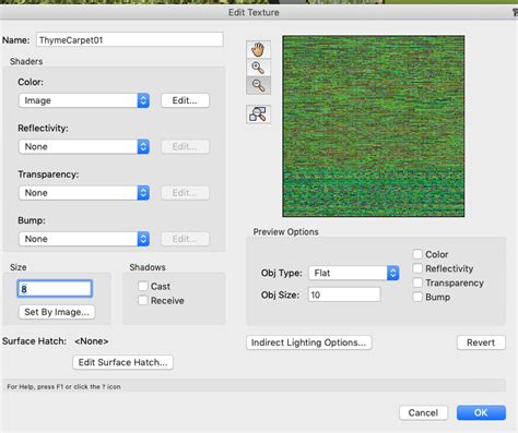 Trying To Create Or Edit A Texture Not Showing Image Correctly Troubleshooting Vectorworks