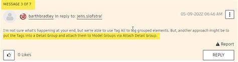Solved Trouble With Tagging Elements In Groups Autodesk Community
