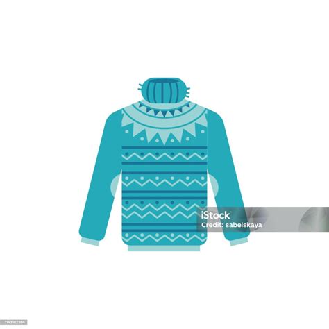 벡터 일러스트 레이 션 흰색 배경에 고립 된 높은 목 니트 스웨터의 스웨터에 대한 스톡 벡터 아트 및 기타 이미지 스웨터 양모 예술 Istock