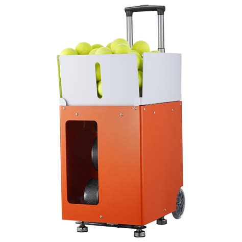 Kffkff Mobile Tennis Ball Launcher Automatic Ball Thrower With Capacity For 100 Balls Equipped