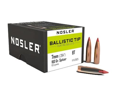 Nosler Ballistic Tip Bullets 7mm Caliber 160 Grain Sample Pack Nosler Ballistic Tip Bullets 7mm Caliber 160 Grain Sample Pack