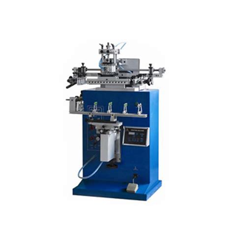 Semi Auto Long Pole Pneumatic Cylindricalconical Screen Printer