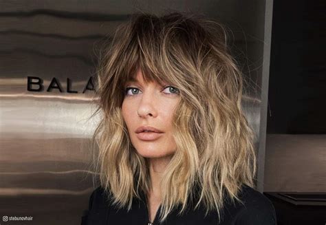 Layered Medium Wavy Haircuts
