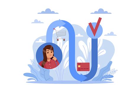 Cycle Of Online Purchase Steps Shopping Graphic By Yummybuum · Creative Fabrica