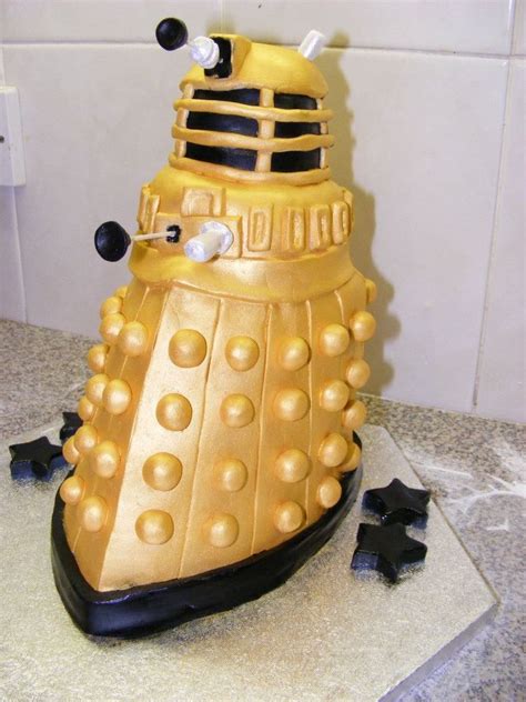 Gold Dalek Cake Creative Cakes Dalek Cake Cake