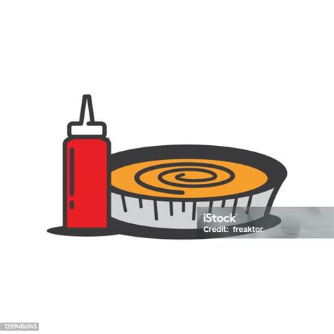 패스트푸드 로고 디자인 벡터 일러스트의 패스트푸드 아이콘 고기에 대한 스톡 벡터 아트 및 기타 이미지 고기 길거리 음식 라벨 Istock