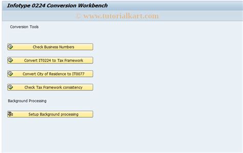 P000m07c224 Sap Tcode Infotype 0224 Conversion Workbench