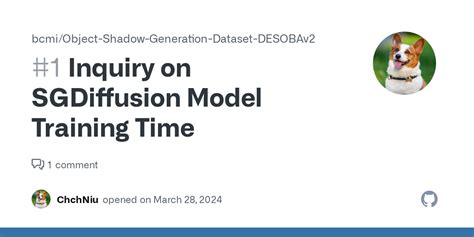 Inquiry On Sgdiffusion Model Training Time · Issue 1 · Bcmiobject