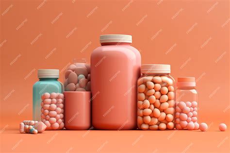 Premium Photo Plastic Bottle And Container With Pills Isolated