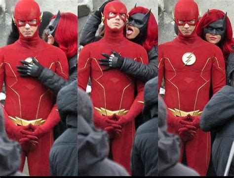 Grant Gustin And Ruby Rose On The Crisis On Infinite Earths Set