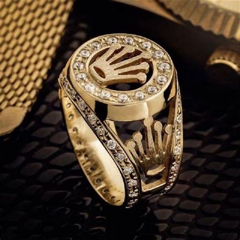 Man Bling 👑👑👑 Anillos De Oro Para Hombre Anillos De Oro Anillos De