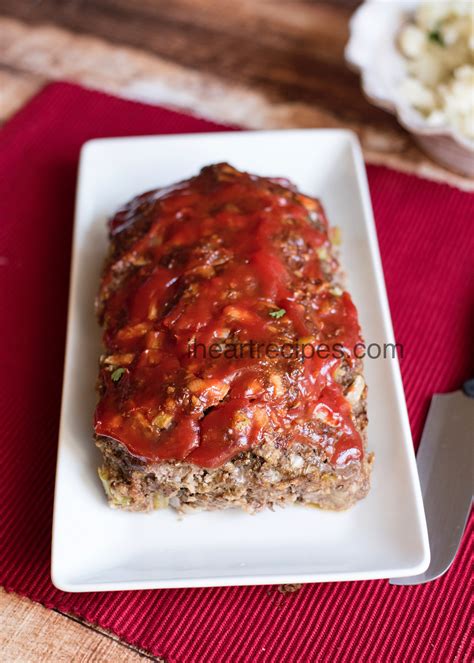 Classic Homemade Meatloaf Recipe I Heart Recipes