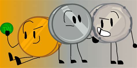 The Coiny Trio Bfdi Fanart By Spikydangerousflower On Deviantart