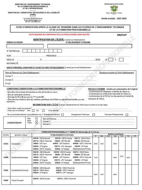 Fiche Oat Etfp 2022 14 03 2022 Pdf