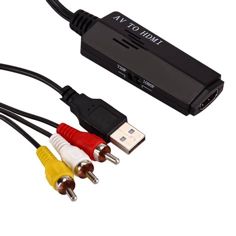 Mini Av Red Yellow White Cvbs Composite Audio And Video Av To Video