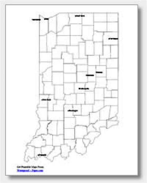 Indiana County Map Editable Printable State County Maps My Xxx Hot Girl