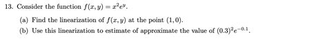 Solved Consider The Function F X Y X Ey A Find The Chegg