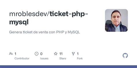 GitHub Mroblesdev Ticket Php Mysql Genera Ticket De Venta Con PHP Y