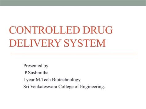 Implantable Drug Delivery System Pptx