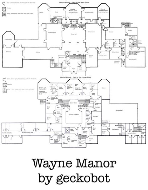 Wayne Manor The Batman Wayne Manor Interior Manor House Floor Plans