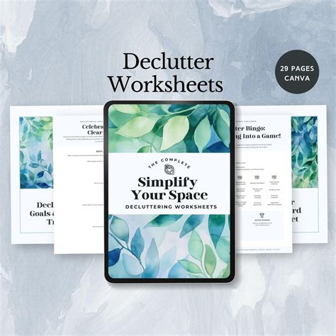 Declutter Worksheet Cleaning Schedule For Busy Mom Brain Dump Template