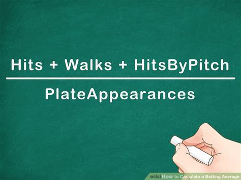 How To Calculate A Batting Average 7 Steps With Pictures