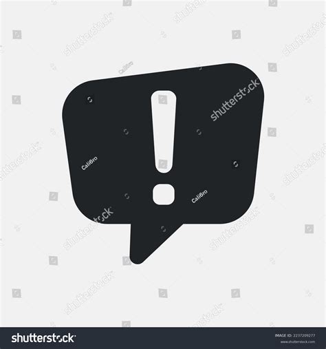 Speech Bubble Exclamation Mark Red Attention Stock Vector Royalty Free 2237209277 Shutterstock